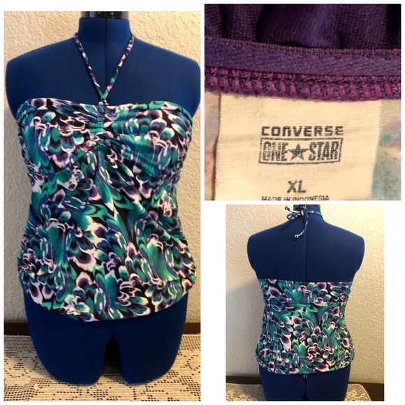 Converse | Swim | Converse Multicolored Tankini | Poshmark